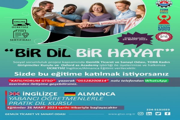GTSO öncülüğünde “Bir Dil Bir Hayat” yabancı dil programları başladı ...